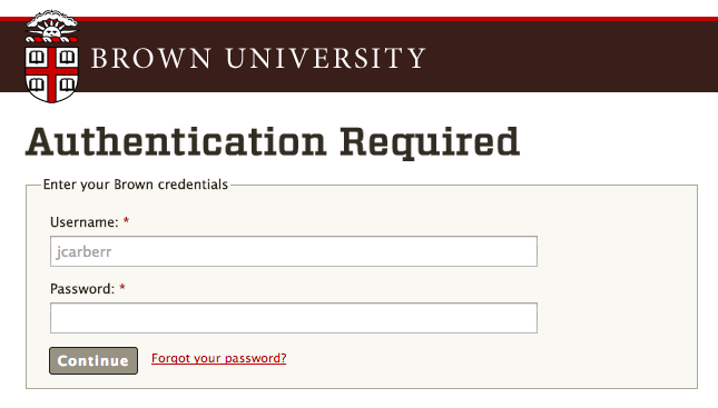 Accessing Online Resources | University Library | Brown University